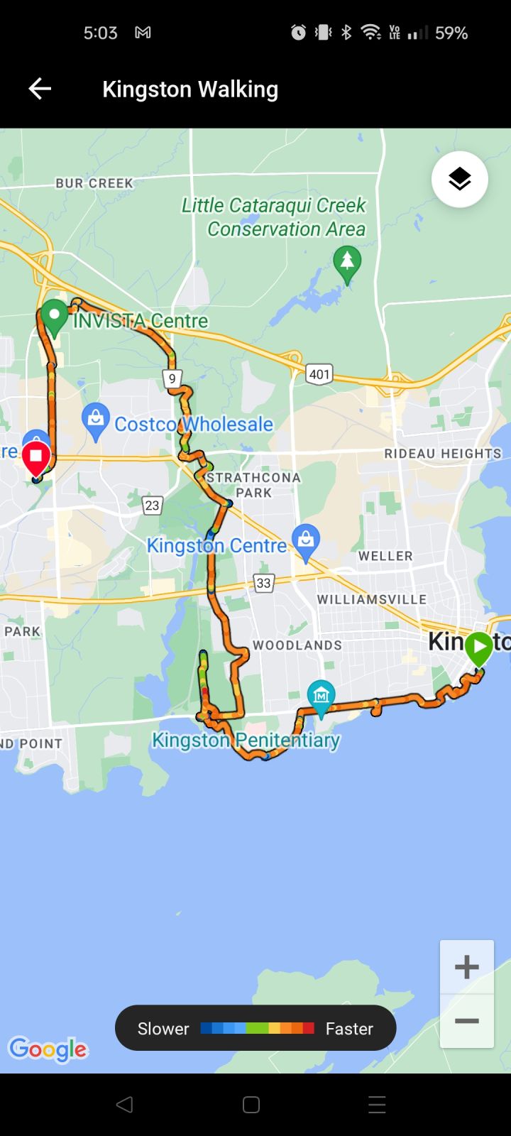 Rideau Trail Day 02 Downtown Kingston to McIvor Rd.-ish 01A to almost ...